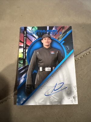 2022 Masterwork Alexander Wraith Imperial Freighter Pilot Auto Blue /99 ...