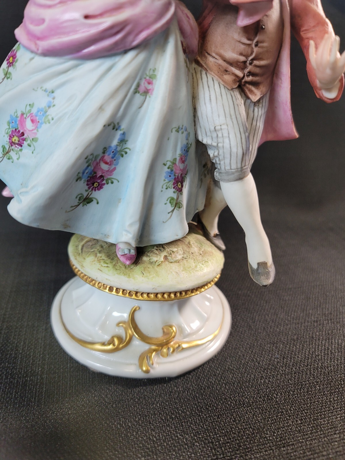 Capodimonte Figurine "Works Of Art" Italy Dancing Boy & Girl | eBay