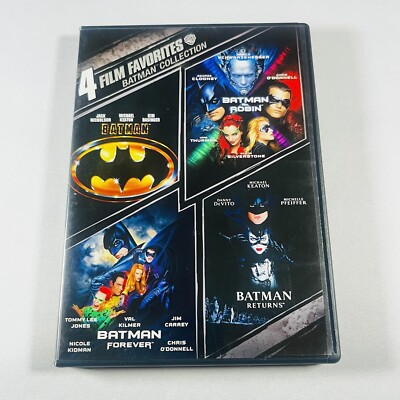 Batman Movie Collection DVD 4-Film Favorites 2 Disc Set Tested Working ...