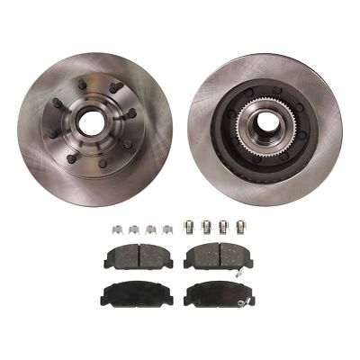 Front Brake Disc and Pad Kit for 1996-1998 Ford E-350 Econoline Club ...