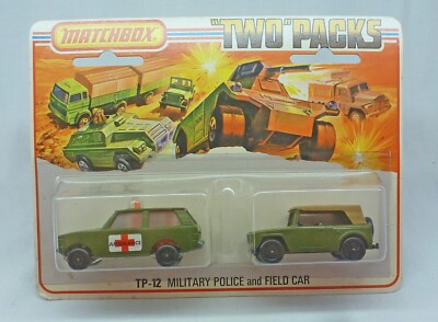 Matchbox Twin Pack TP-12 Military Range Rover & Field Car with ...