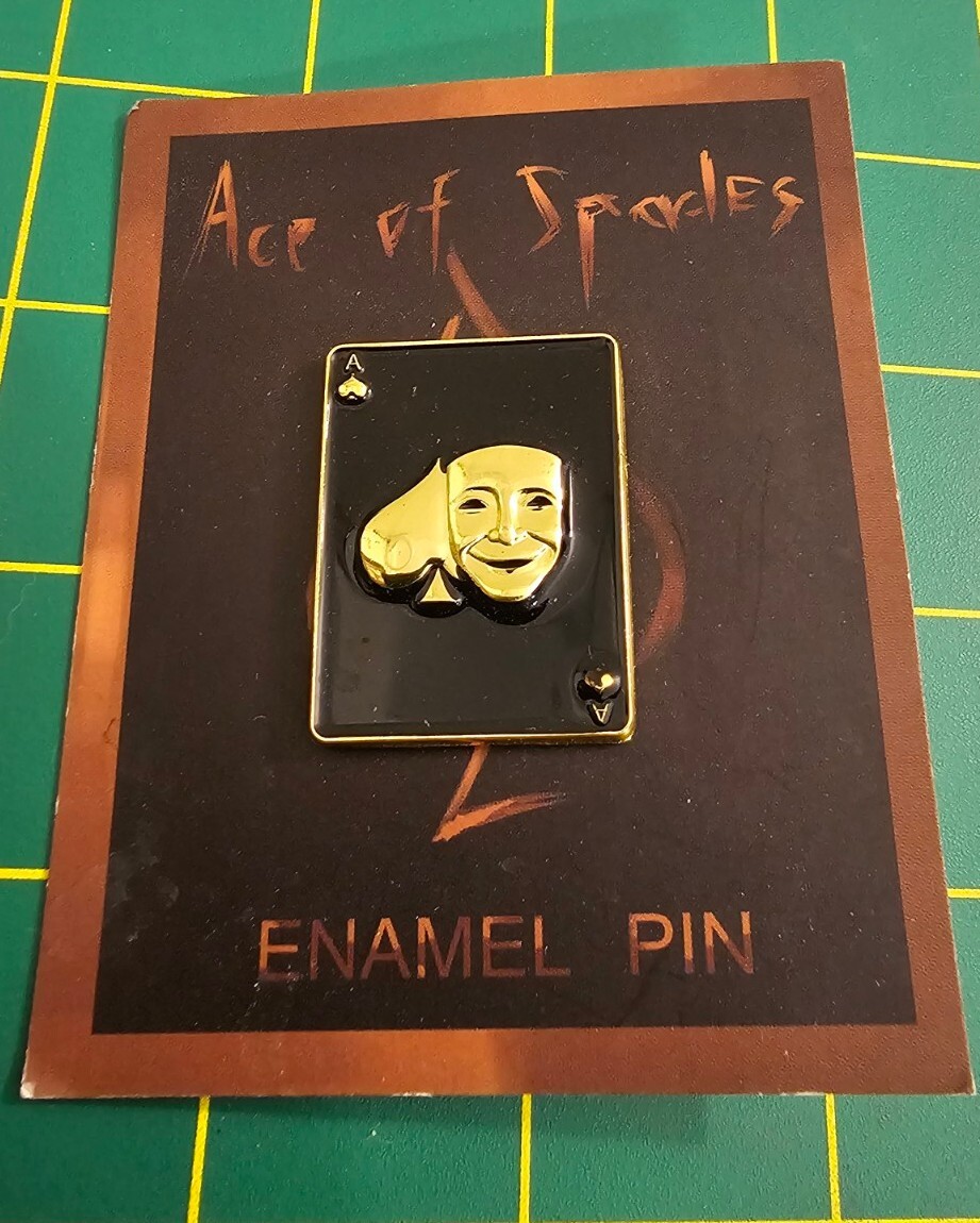 ACE OF SPADES PLAYING CARD METAL & ENAMEL, Mask | eBay
