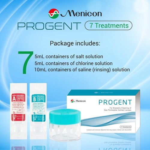 Progent Biweekly Lens Cleaner - Removes Protein & Deposits (7 ...