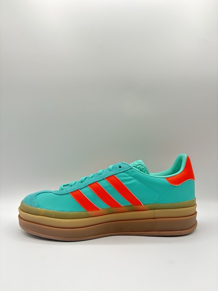 Adidas Women's Gazelle Bold Originals Sizes 7.5-9 Mint Impact Orange ...