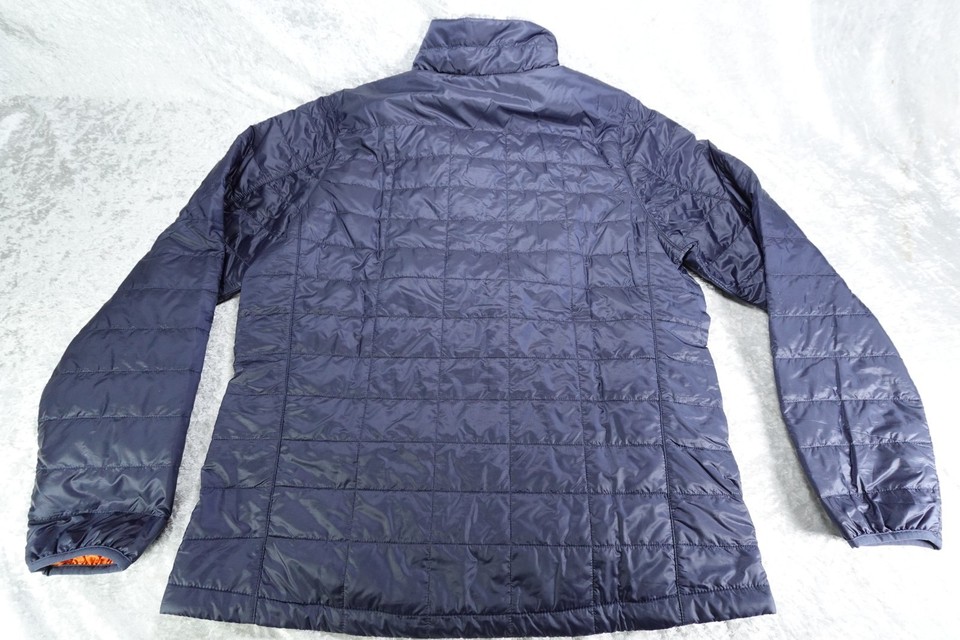 L.L.Bean Men's Lg Reg PrimaLoft Packaway Lightweight Jacket Blue Orange ...