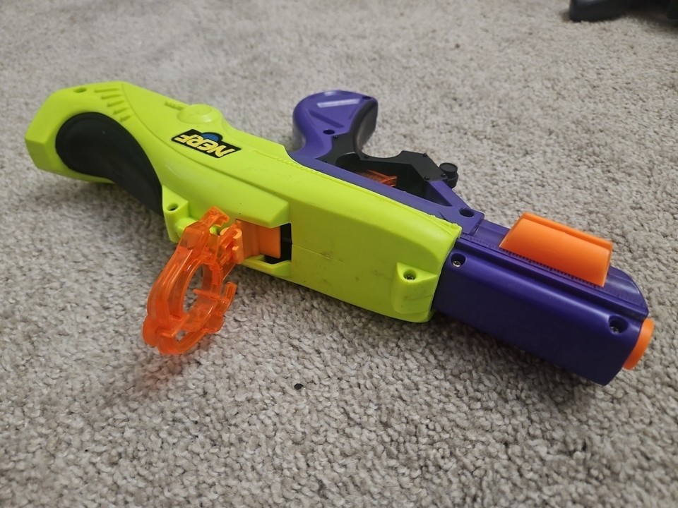 Nerf Hyper Sight Soft Dart Blaster Gun Toy Lock N Load Vintage 1997 ...