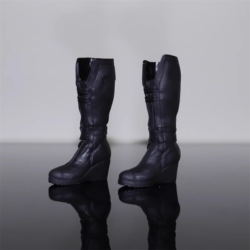 1/6 Scale Combat Boots Black Straight Boots Model For 12" Action Figure ...
