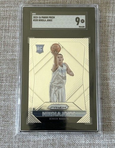 2015-16 Panini Prizm #335 Nikola Jokic Denver Nuggets RC Rookie SGC 9 ...