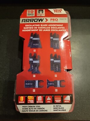 ARROW Oscillating Blade Assortment OSCMULT-10A, Pro Series Universal ...