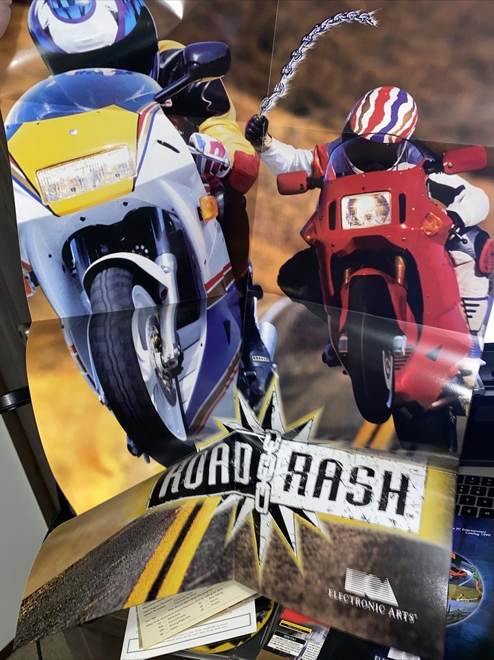 Windows 95 Road Rash EA CD-Rom Classics Big Box PC Video Game ...