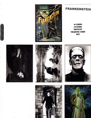 FRANKENSTEIN CUSTOM NOVELTY TRADING CARD 6 CARDS SET | eBay