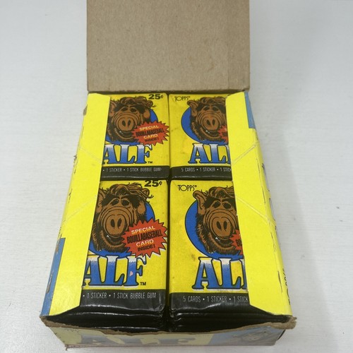 1987 Topps Alf Series 1 & 2 Trading Card Boxes 48 Factory Packs Each ...