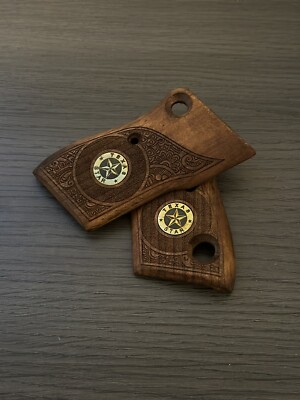 Handmade Beretta M 1951 Helwan Brigadier Tariq 951 wooden Grips | eBay