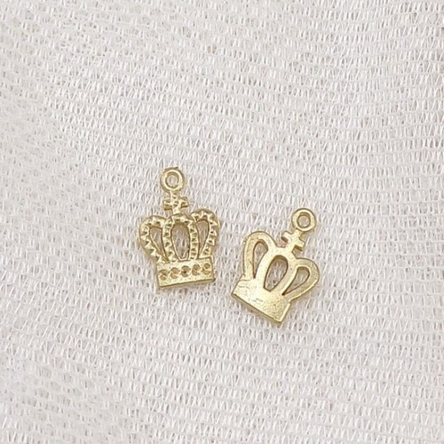 100pcs 14*10*1.9mm Hollow Crown Dangle Pendants for Jewelry Making ...
