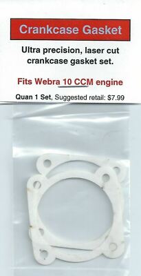Aftermarket Crankcase Gasket 2 PC SET, Fits Webra 10 CCM NIP | eBay