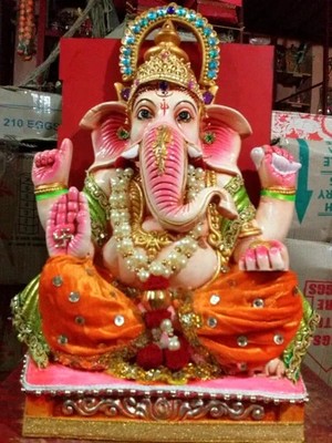 Handmade God Ganesh Idol Traditional Decorative Statue Gift for Home ...