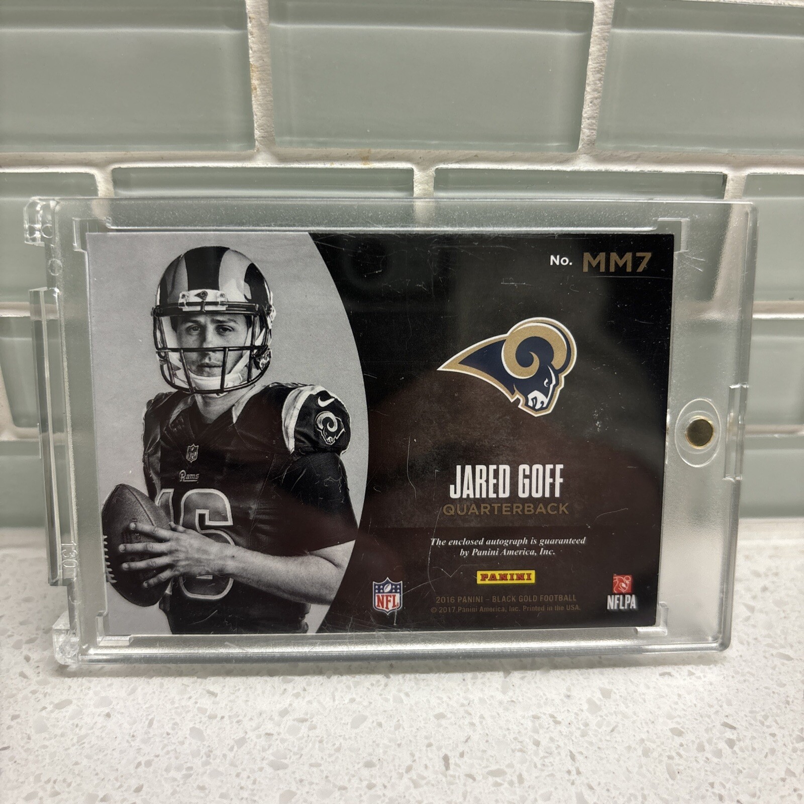 2016 Panini Black Gold - Metallic Marks #MM7 Jared Goff /99 (AU, RC ...