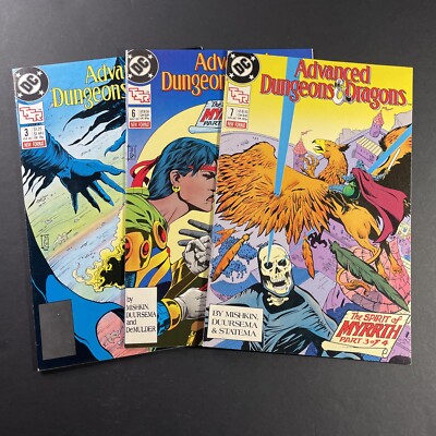 Lot of 3 Advanced Dungeons & Dragons Comic Books # 3,6,7 DC Comics (G20 ...