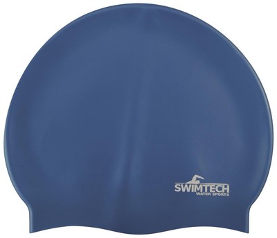 SwimTech Silicone Swim Cap Royal Royal | eBay