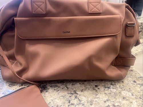 Calpak Tan Multi Pocket Carry On Weekender Luggage Bag | eBay