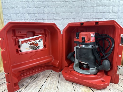 Milwaukee Tool 5615-21 HD 1-3/4 HP Body Grip Router With Case Wrenches ...