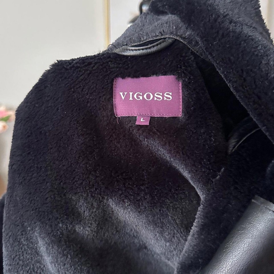 Vigoss Black Faux Leather Jacket | eBay