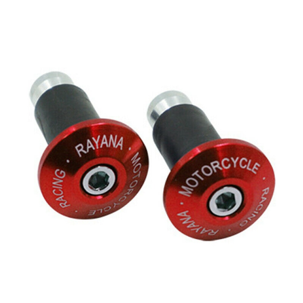 Universal Motorcycle Motorbike Bar Ends Handlebar End Weights Red ...