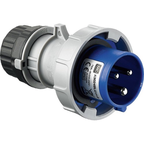 MK Electric K9024BLU 16amp IP66 2P+ E Plug 250-Volt | eBay