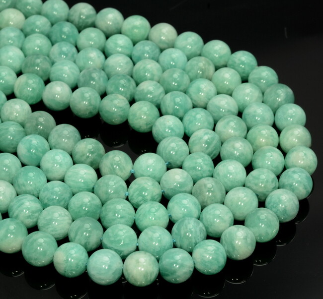 Peruvian Amazonite Gemstone Grade AAA Round 6mm 8mm 10mm Loose Beads ...