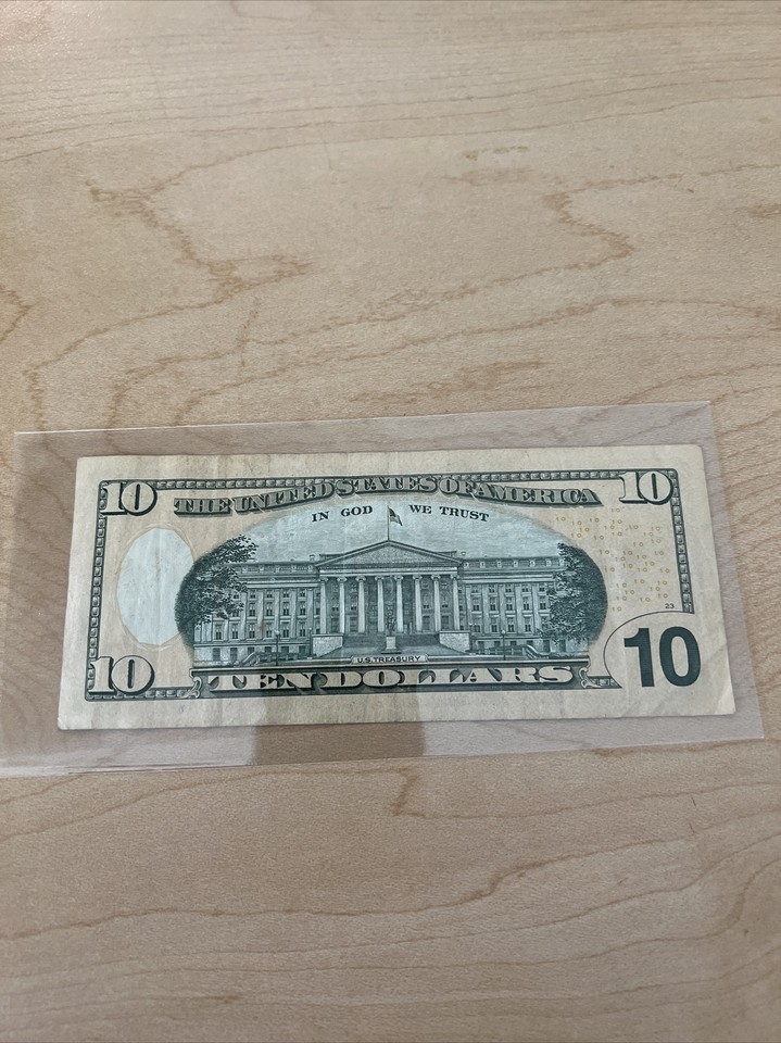 10 dollar star note- Rare, Low Run 640000 sheets Print Run MB03780550 ...