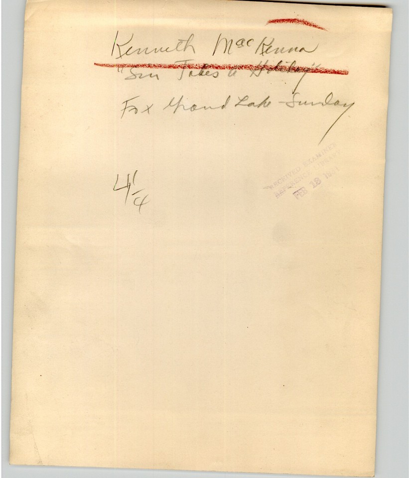 Portrait Actor KENNETH MACKENNA for Film "Sin Takes a Holiday" 1931 ...