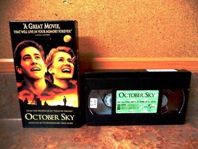 OCTOBER SKY (VHS 1999) Jake Gyllenhaal, Chris Cooper, Laura Dern, Chris ...
