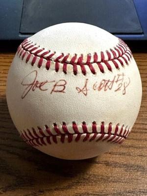 JOE B SCOTT SIGNED AUTOGRAPHED ONL BASEBALL! Negro Leagues! Memphis Red ...