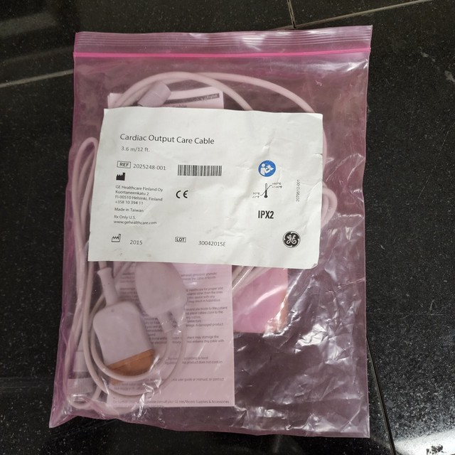 GE Medical Systems REF 2104180-001 Cardiac Output Cable 3.6 m/12 ft for ...