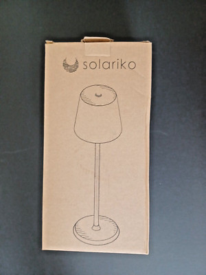 Solariko Isidora Rechargeable Lamp Touch Dimmable Silver | eBay