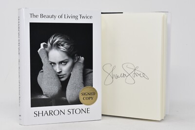SIGNED 1/1 The Beauty of Living Twice AUTOGRAPHED Sharon Stone | eBay