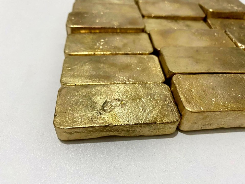 400 Grams Scrap Gold Bar For Gold Recovery Melted Different Computer ...