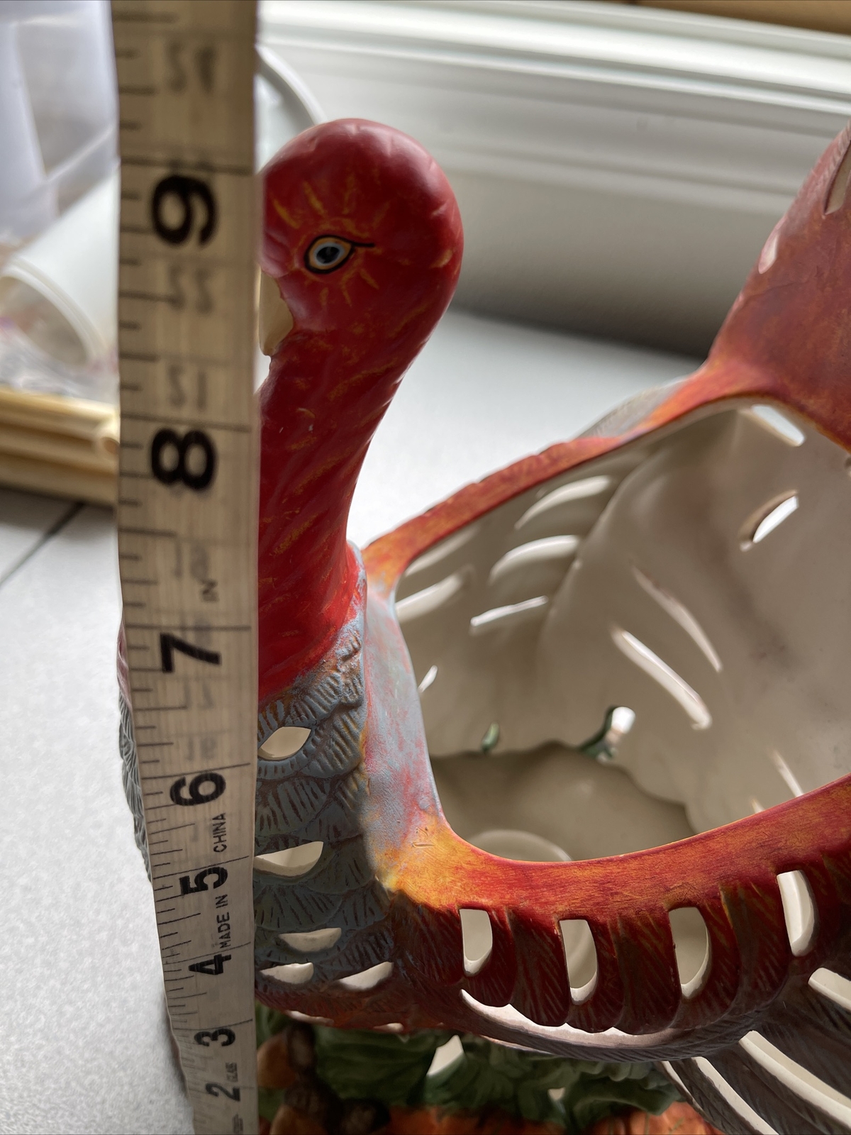 PartyLite Porcelain Turkey Autumn Tealight Candle Gobbler Holder ...