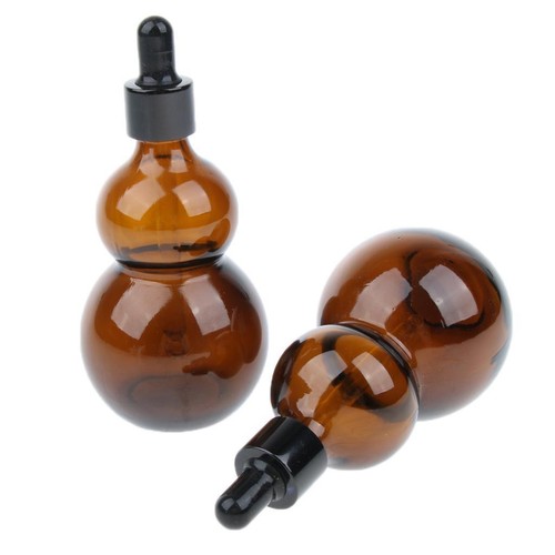 2X 00ml Empty Brown Glass Dropper Bottles With Pipette For Oil And ...