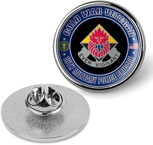 Cold War Veteran 18th Military Police Brigade Tie Suit Shirt Lapel Pin ...