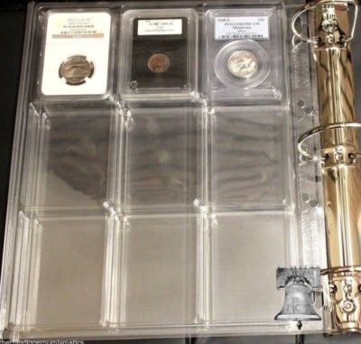 1 Lighthouse ENCAP Slab Coin Holder Slabs Album Binder Page NGC PCGS ...