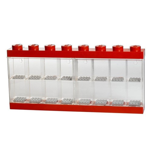 LARGE LEGO STORAGE - 16 FIGURE DISPLAY CASE - RED | eBay