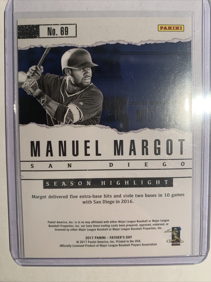Manuel Margot /499 RC SP 2017 Panini Fathers Day Padres | eBay