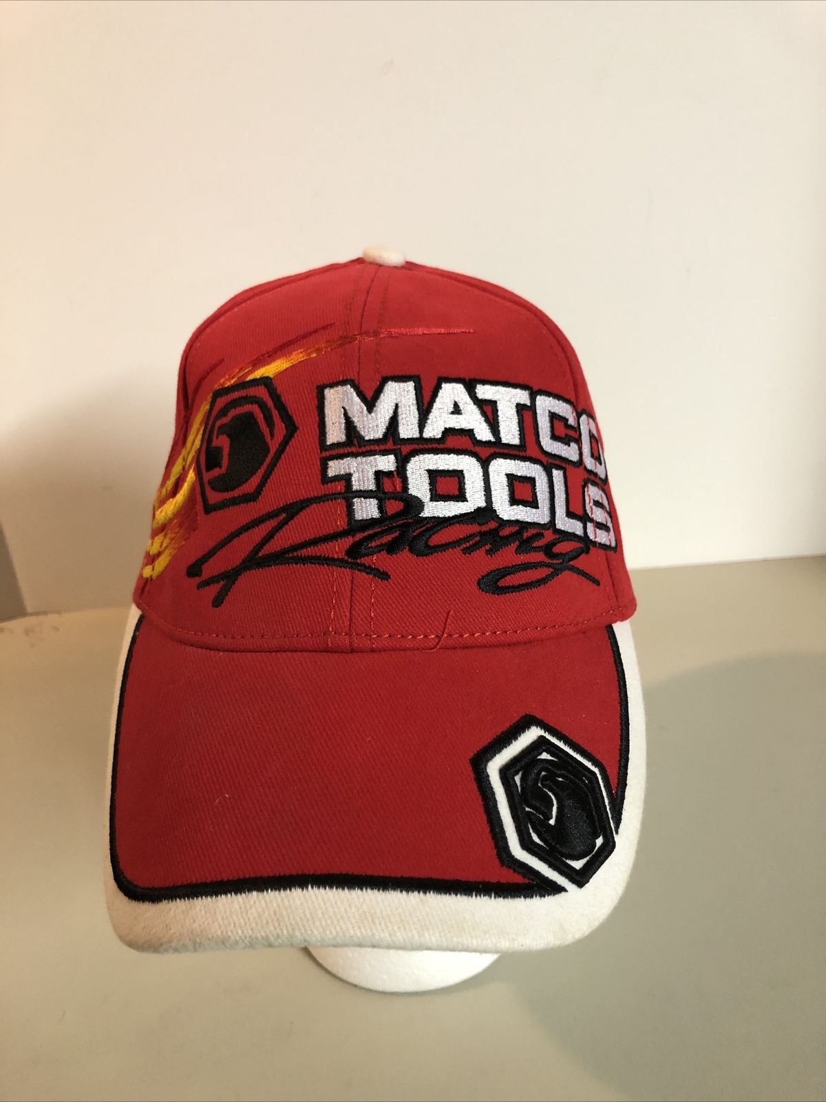 Matco Tools Racing Logo Black Baseball Hat Cap Red N… - Gem