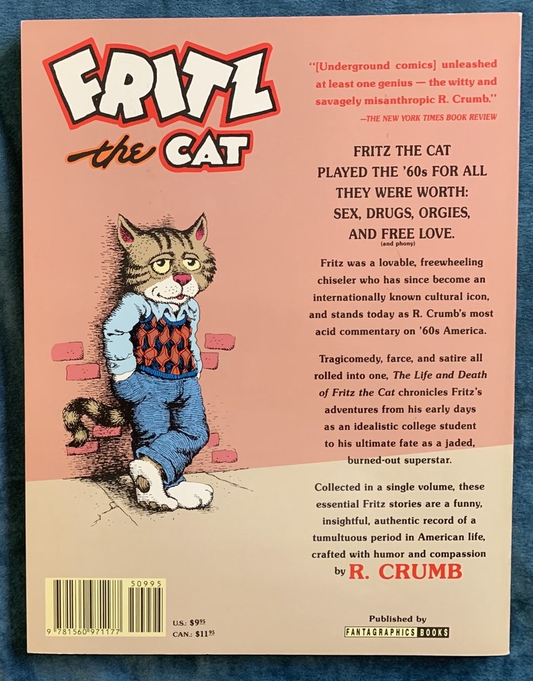 The Life And Death Of Fritz The Cat Underground Comix Robert Crumb | eBay