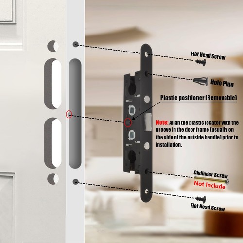 2 Point Bolt Mortise Lock Body Parts Fit Pella Storm Door Handleset ...