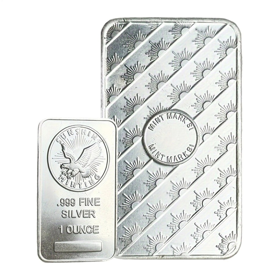 1 Troy Oz Sunshine Mint .999 Silver Bar Commemorative Coin | eBay