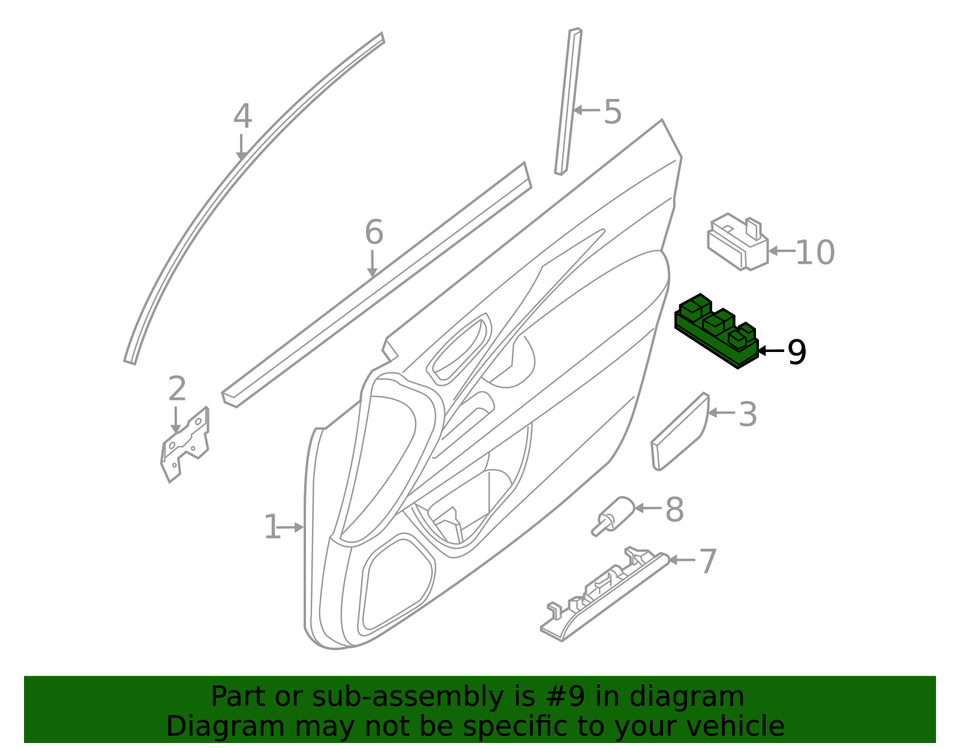 Genuine Infiniti Door Window Switch 25401-3JA1A | eBay