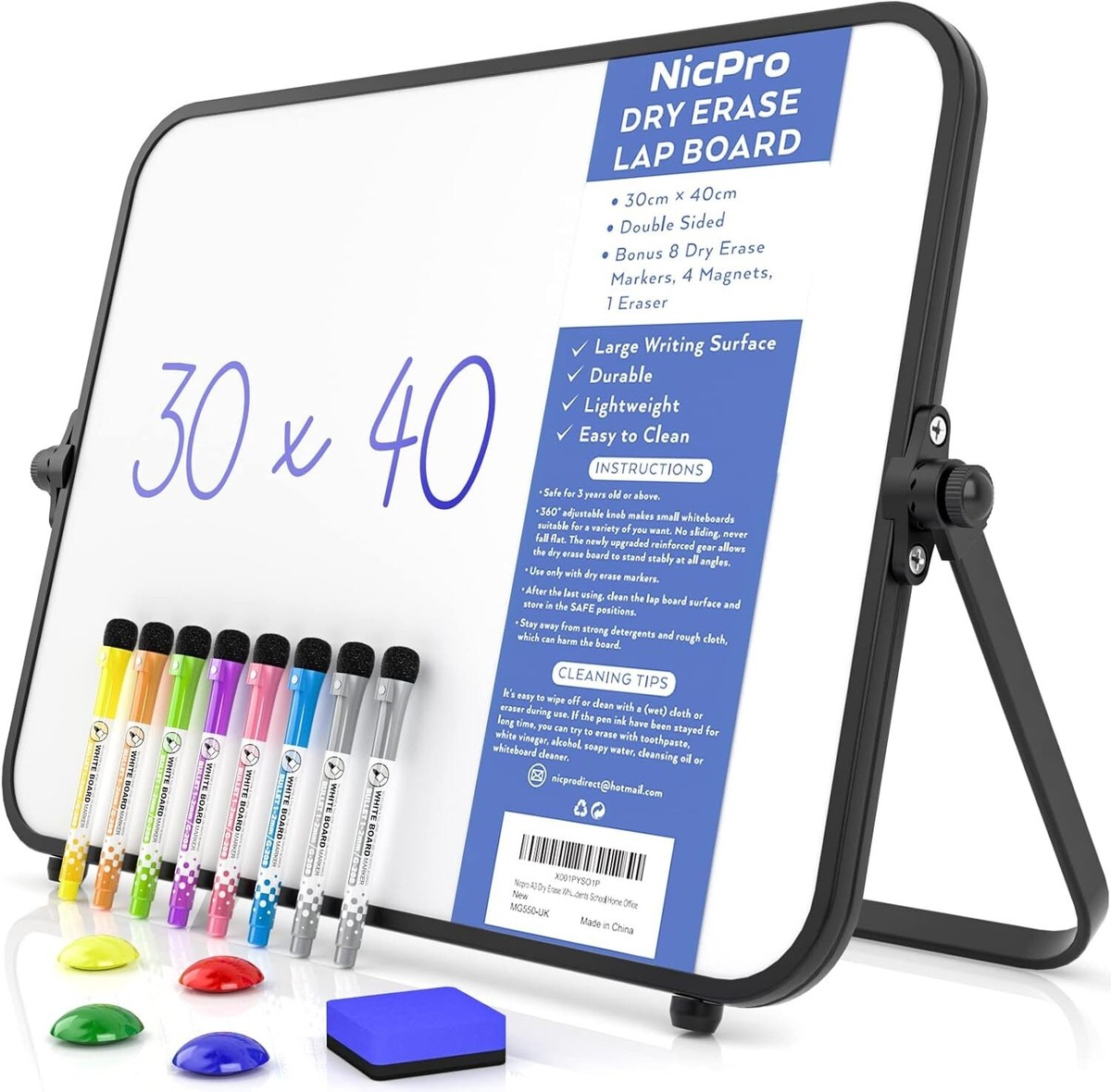 Lap Mini Whiteboards Personal Dry Erase Boards School Learning Aides