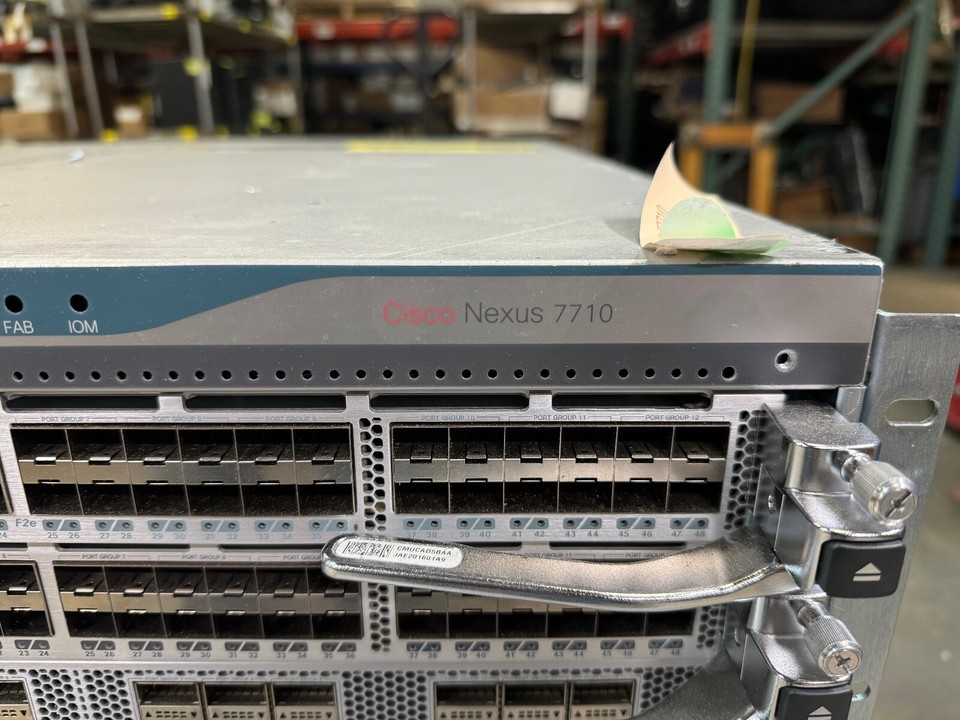 Cisco Nexus Switch 7710 N77-C7710 2x N77-F248XP-23E 1x N77-F324FQ-25 w ...